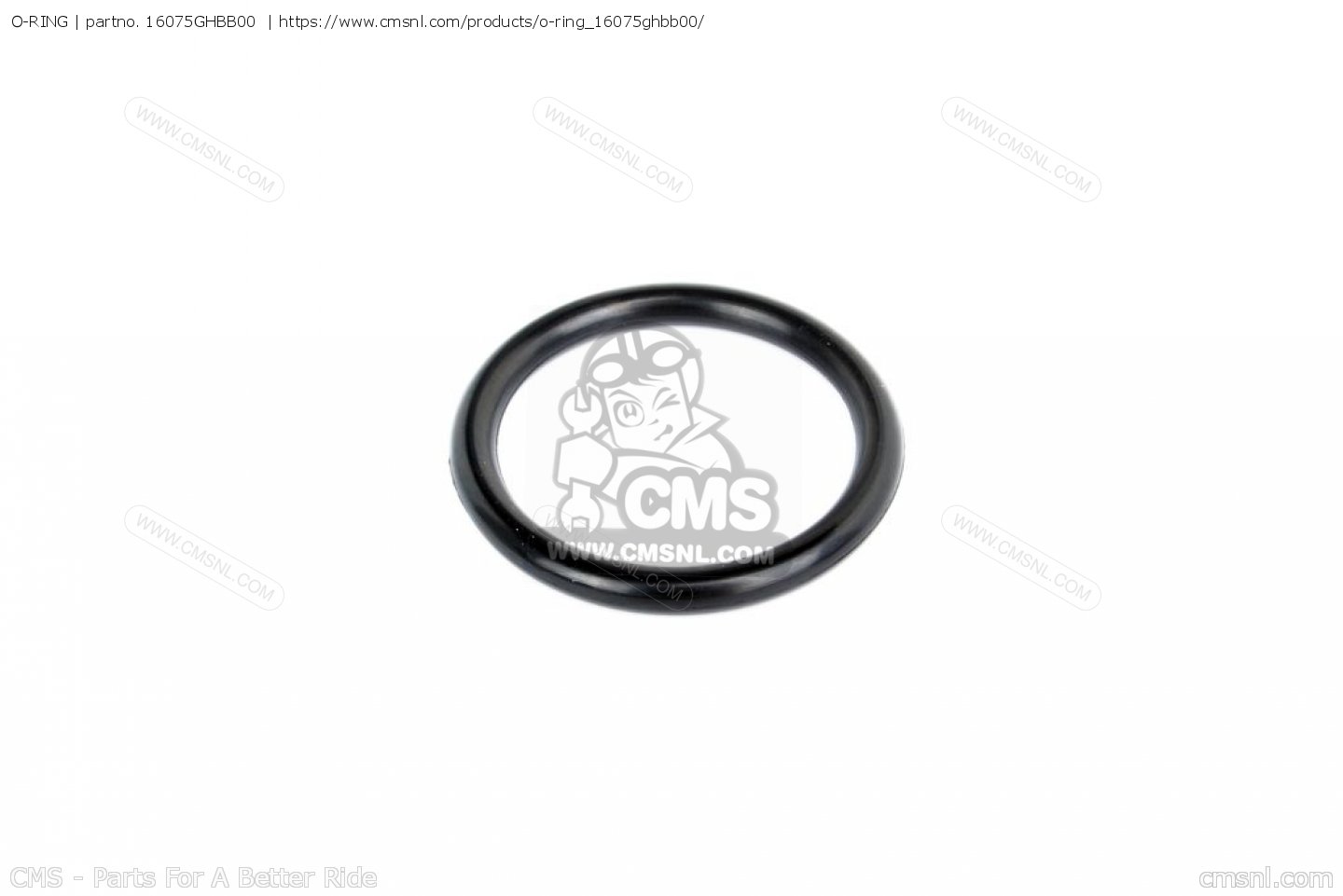 16075GHBB00：O-RING Honda - CMSNLで16075-GHB-B00を購入する。