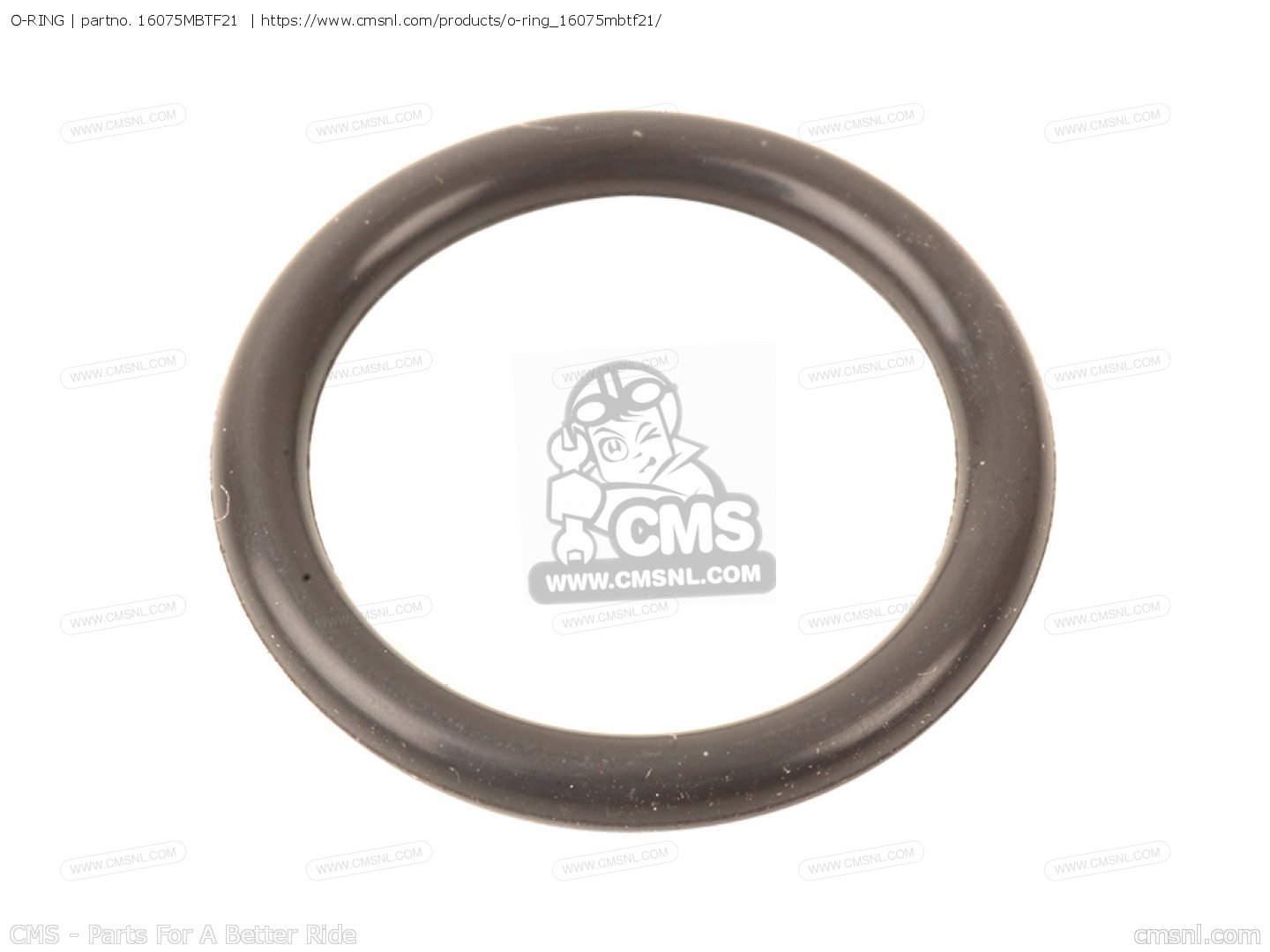 16075MBTF21: O-RING Honda - buy the 16075-MBT-F21 at CMSNL