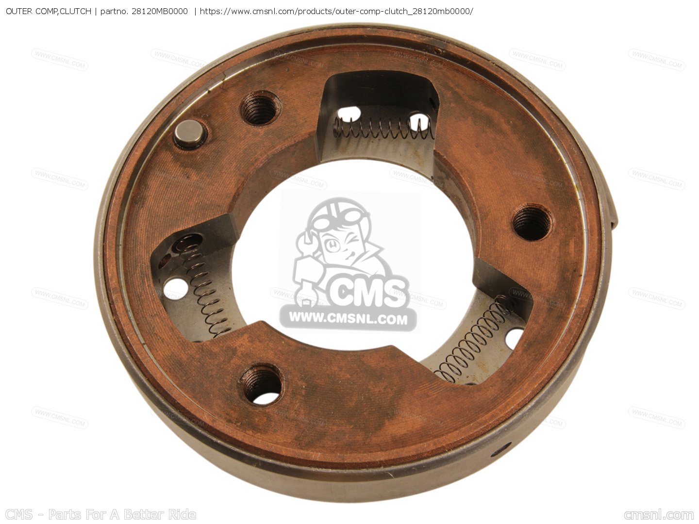 28120MB0000: OUTER COMP,CLUTCH Honda - buy the 28120-MB0-000 at CMSNL