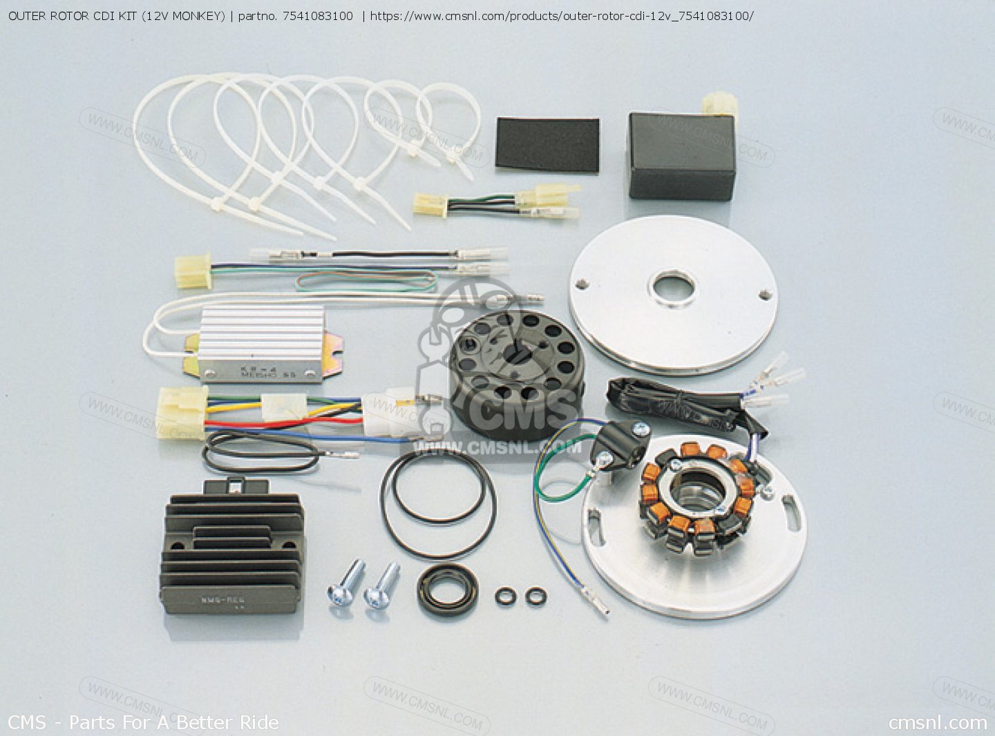 7541083100: OUTER ROTOR CDI KIT (12V MONKEY) Kitaco - buy the 754 ...