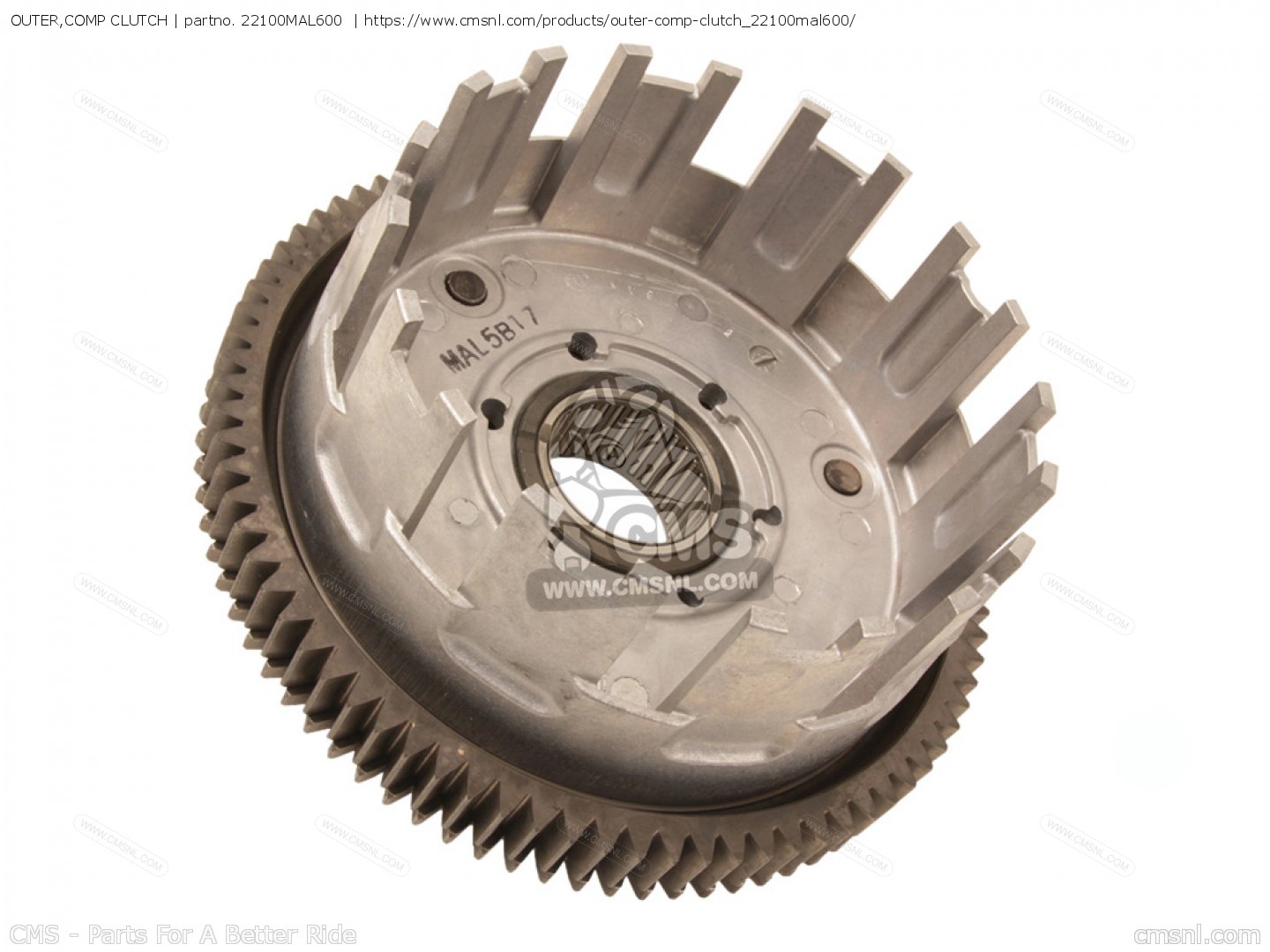 22100MAL600: OUTER,COMP CLUTCH Honda - buy the 22100-MAL-600 at CMSNL