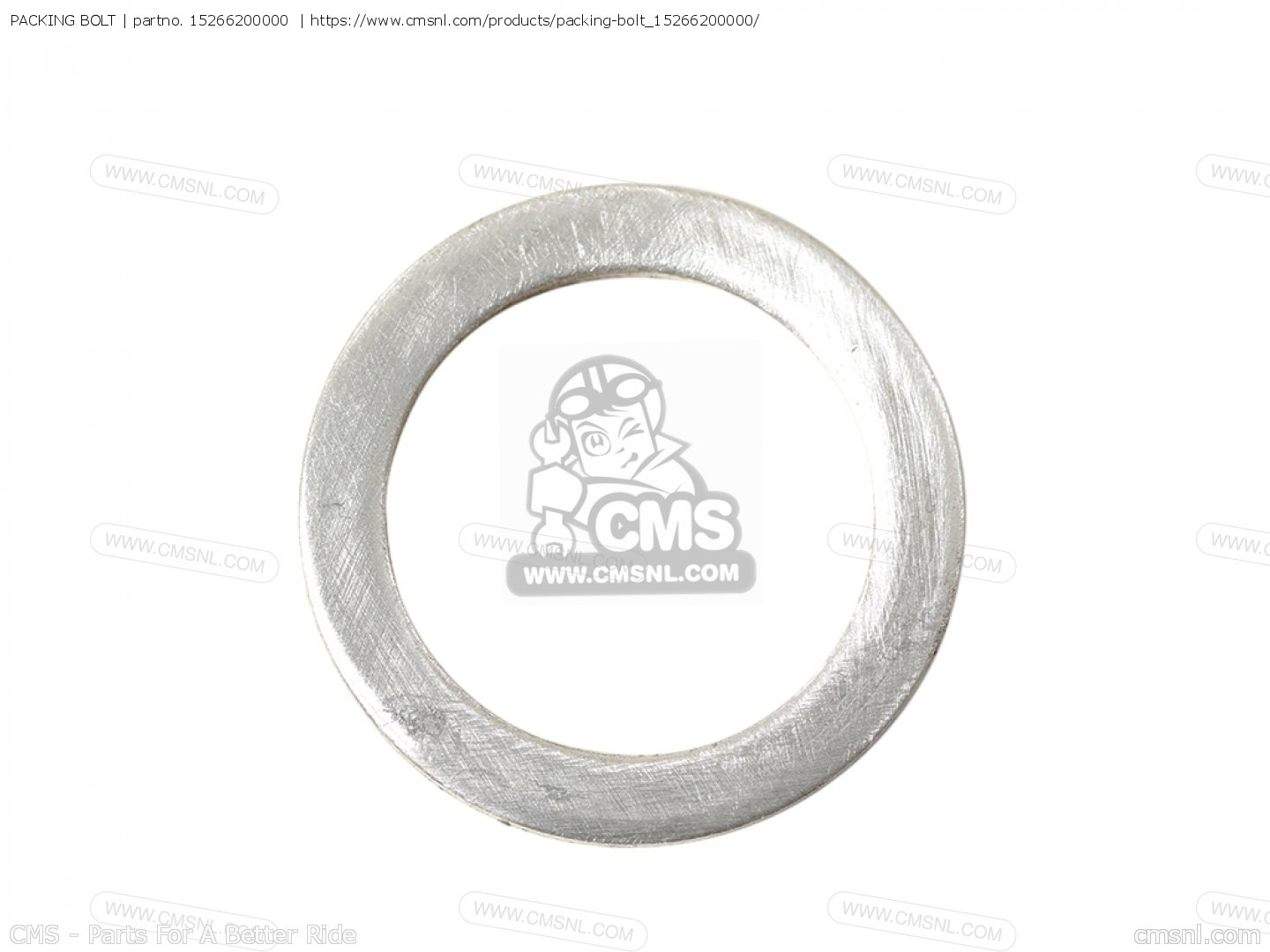 15266200000: PACKING BOLT (NAS) Honda - buy the 15266-200-000 at CMSNL