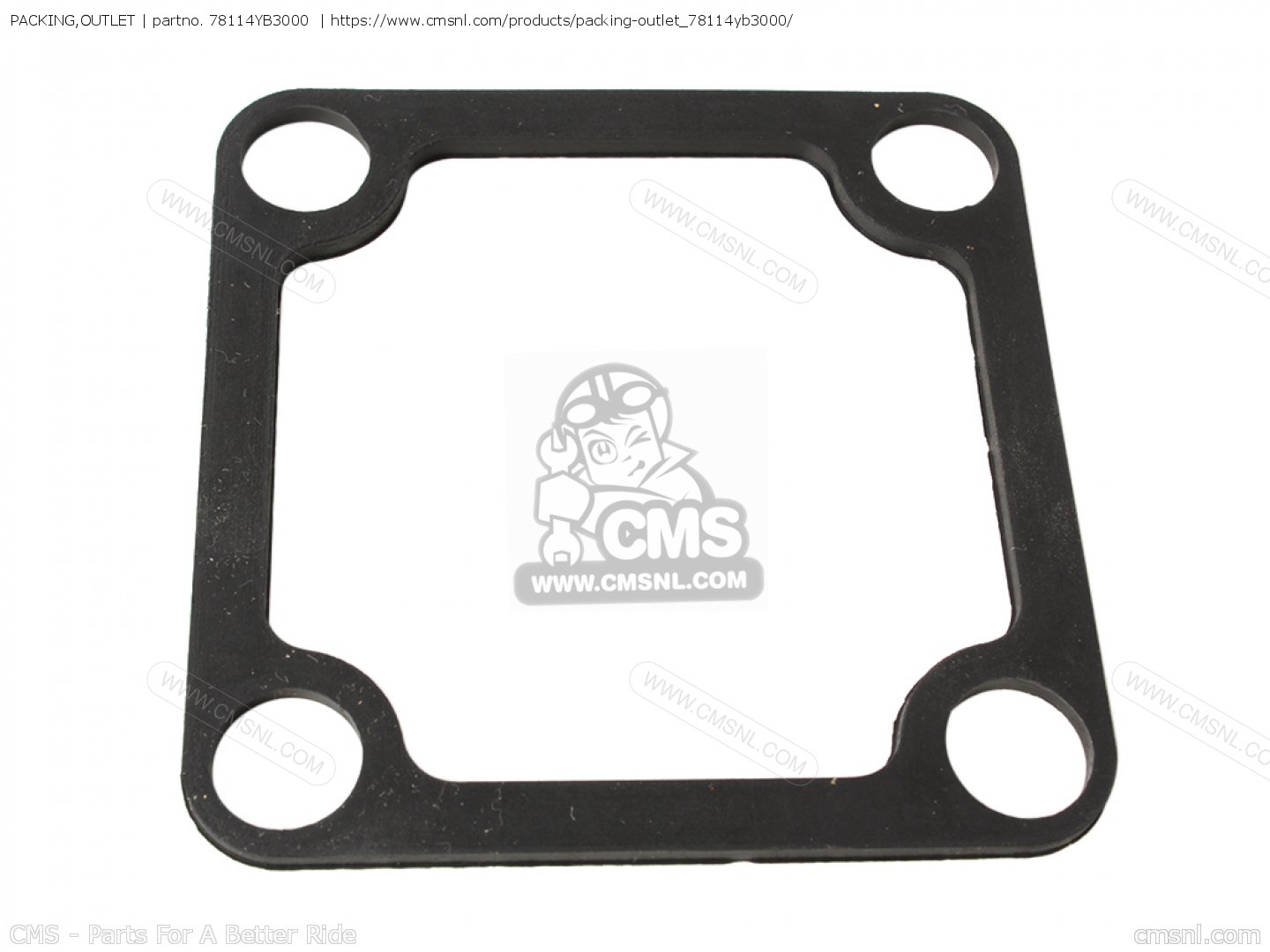 78114YB3000: PACKING,OUTLET Honda - buy the 78114-YB3-000 at CMSNL