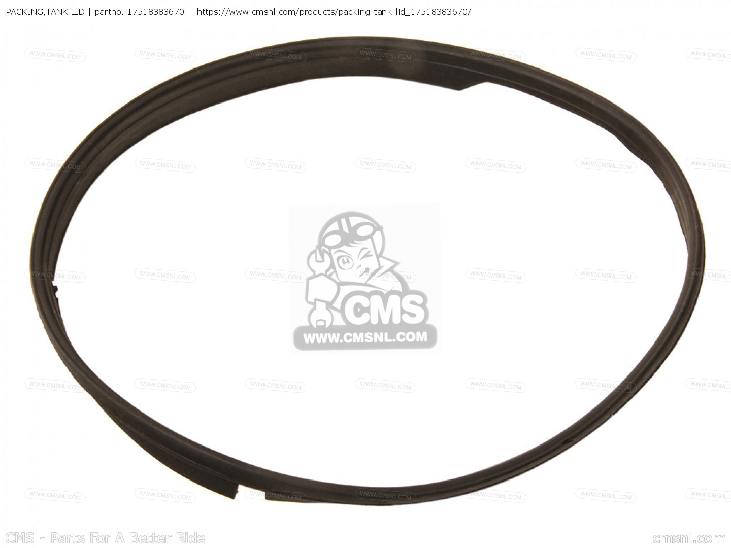 17518383670: PACKING,TANK LID Honda - buy the 17518-383-670 at CMSNL
