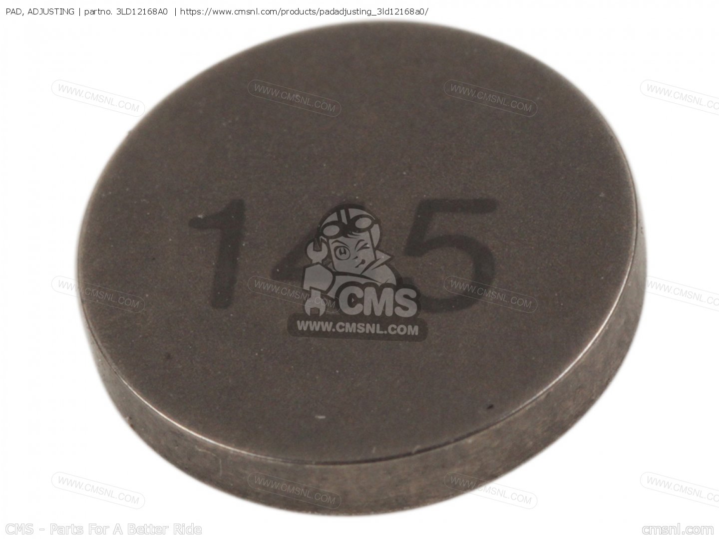 3LD12168A0: PAD, ADJUSTING Yamaha - buy the 3LD-12168-A0-00 at CMSNL