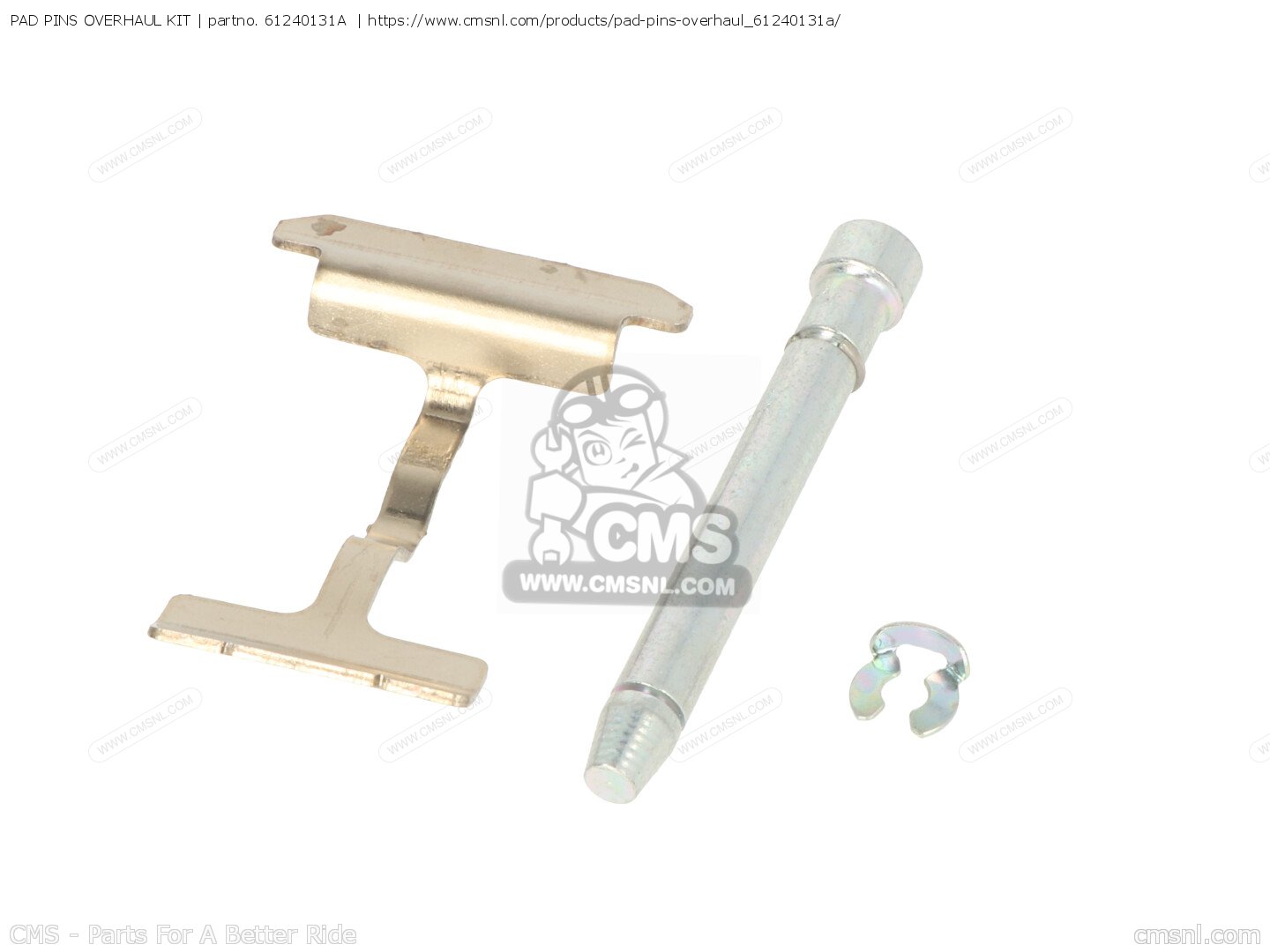 61240131A: PAD PINS OVERHAUL KIT Ducati - buy the 61240131A at CMSNL