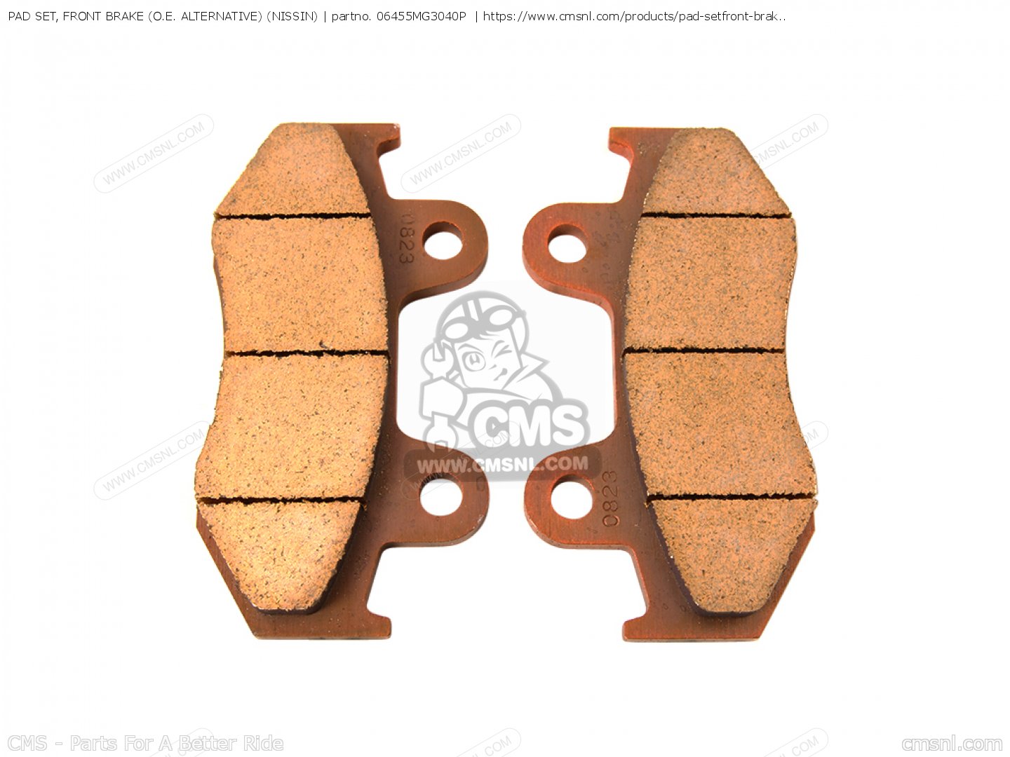 PAD SET, FRONT BRAKE (NISSIN) (NAS) for Honda - order at CMSNL