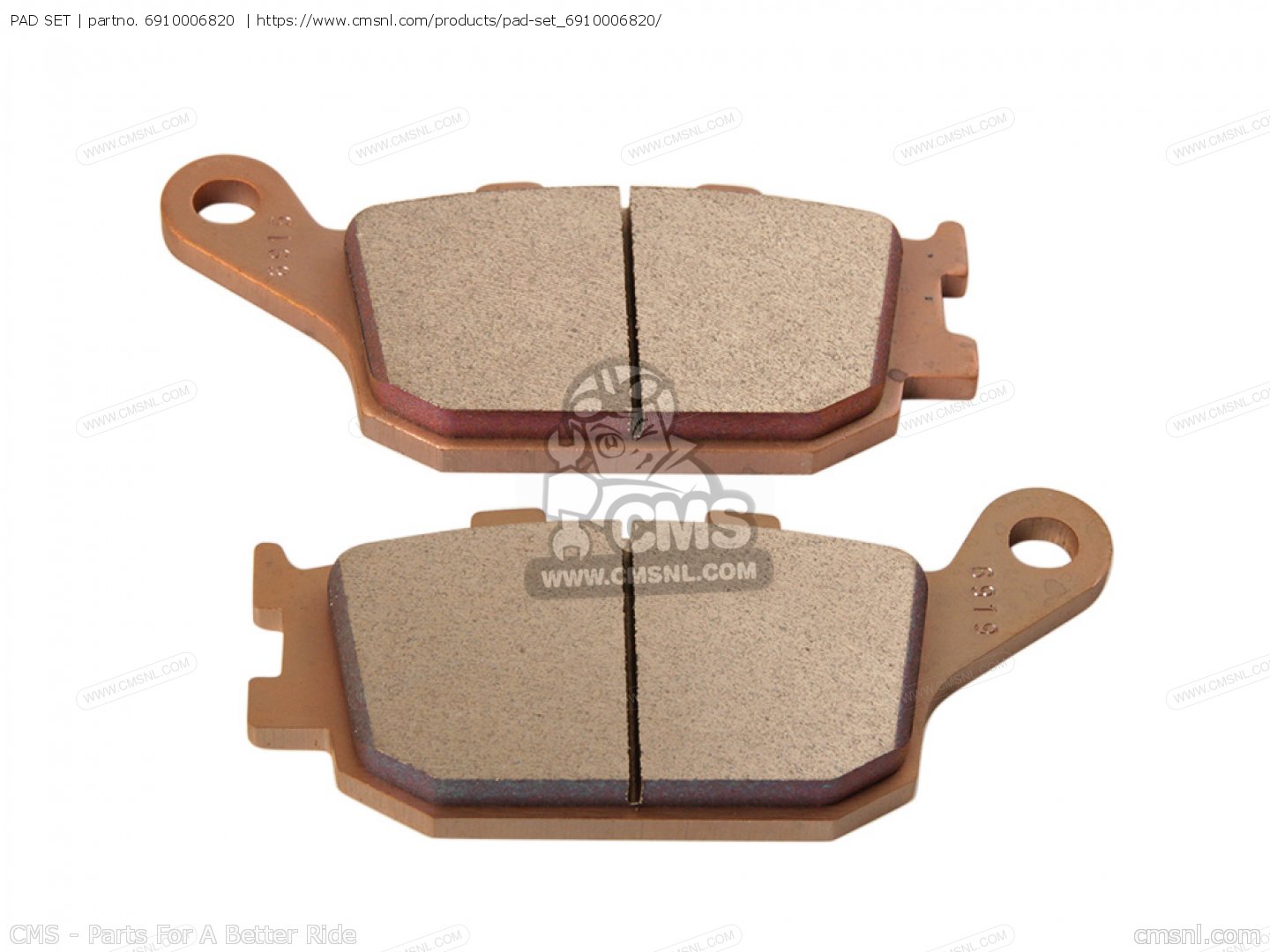 6910006820: PAD SET (NAS) Suzuki - buy the 69100-06820 at CMSNL