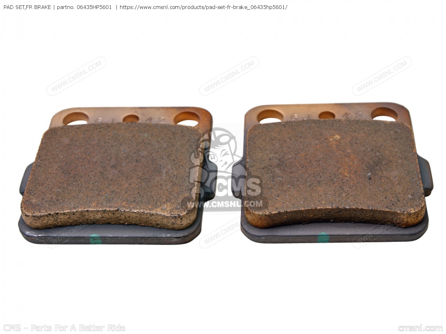 06435HP5601: PAD SET,FR BRAKE (NAS) Honda - buy the 06435-HP5-601 at CMSNL