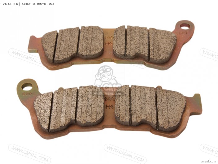 06455MBTD53: PAD SET,FR (NAS) Honda - buy the 06455-MBT-D53 at CMSNL