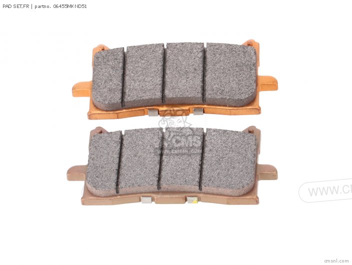 06455MKND51: PAD SET,FR Honda - buy the 06455-MKN-D51 at CMSNL