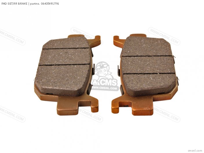 06435KRJ791: PAD SET,RR BRAKE (NAS) Honda - buy the 06435-KRJ-791 at CMSNL