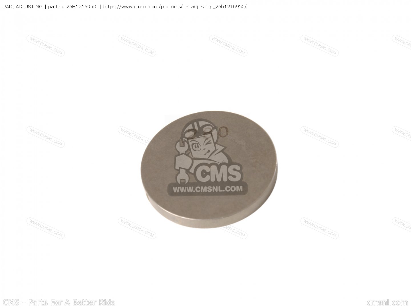 PAD, ADJUSTING for V-MAX1200 1985 (F) CALIFORNIA - order at CMSNL