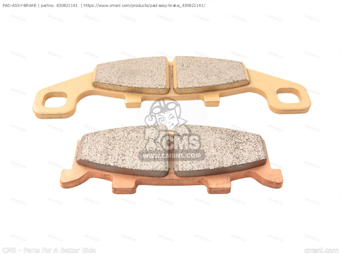 430821161: PAD-ASSY-BRAKE (NAS) Kawasaki - buy the 43082-1161 at CMSNL