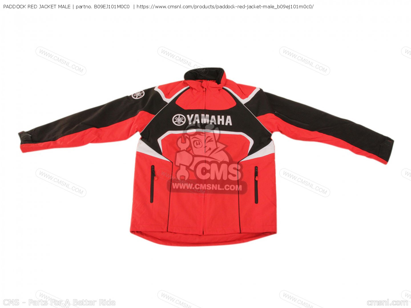 B09EJ101M0C0: PADDOCK RED JACKET MALE Yamaha - buy the B09-EJ101-M0-C0 ...