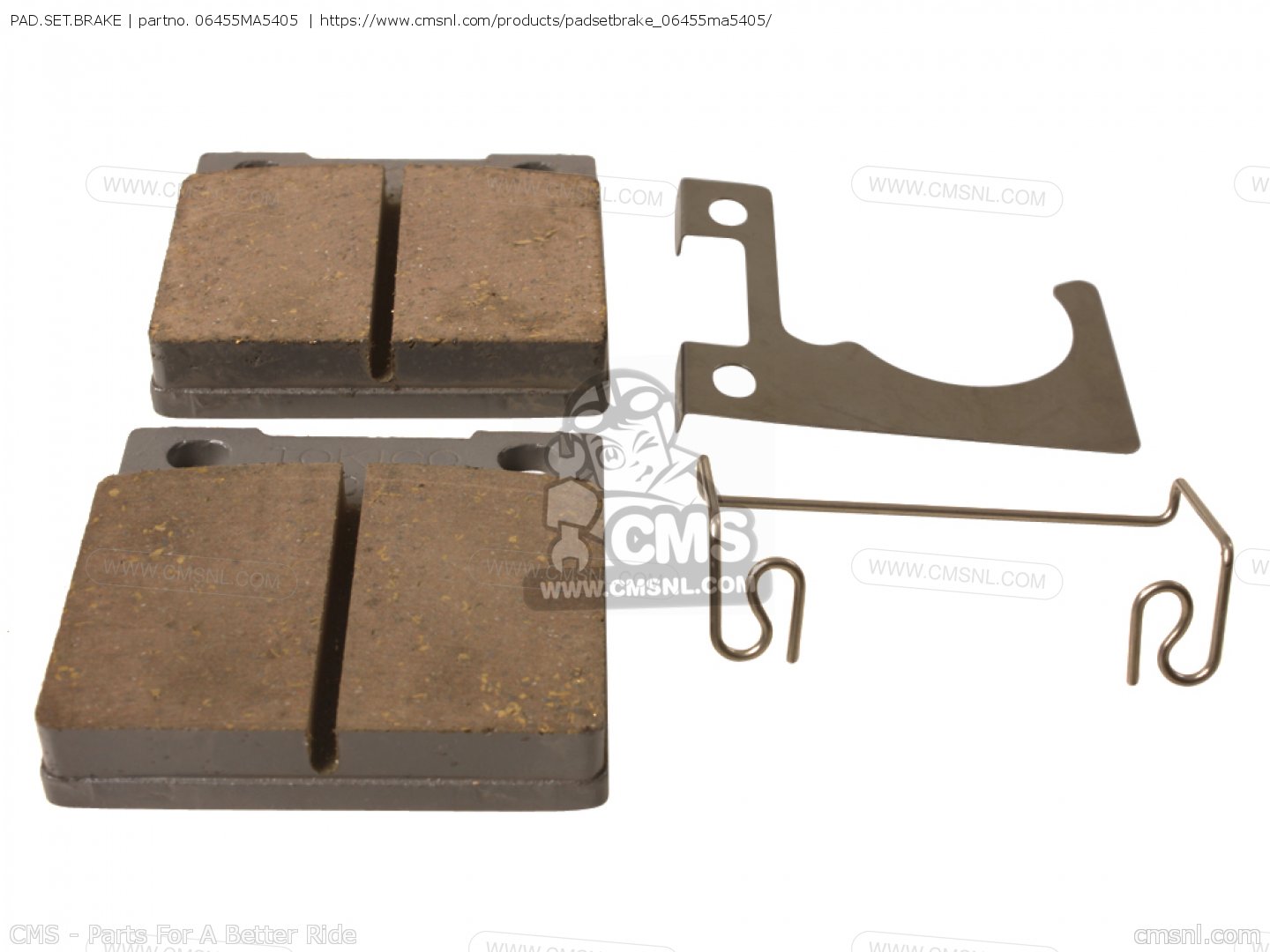 06455MA5405: Pad.set.brake Honda - buy the 06455-MA5-405 at CMSNL
