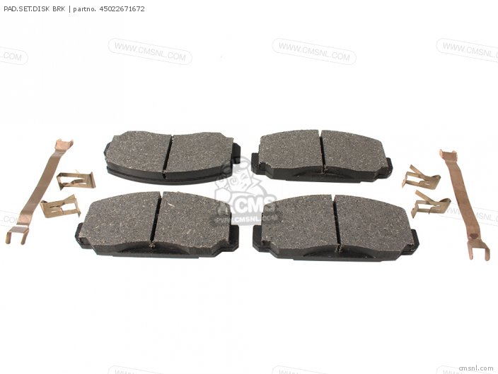 45022671672: PAD.SET.DISK BRK Honda - buy the 45022-671-672 at CMSNL
