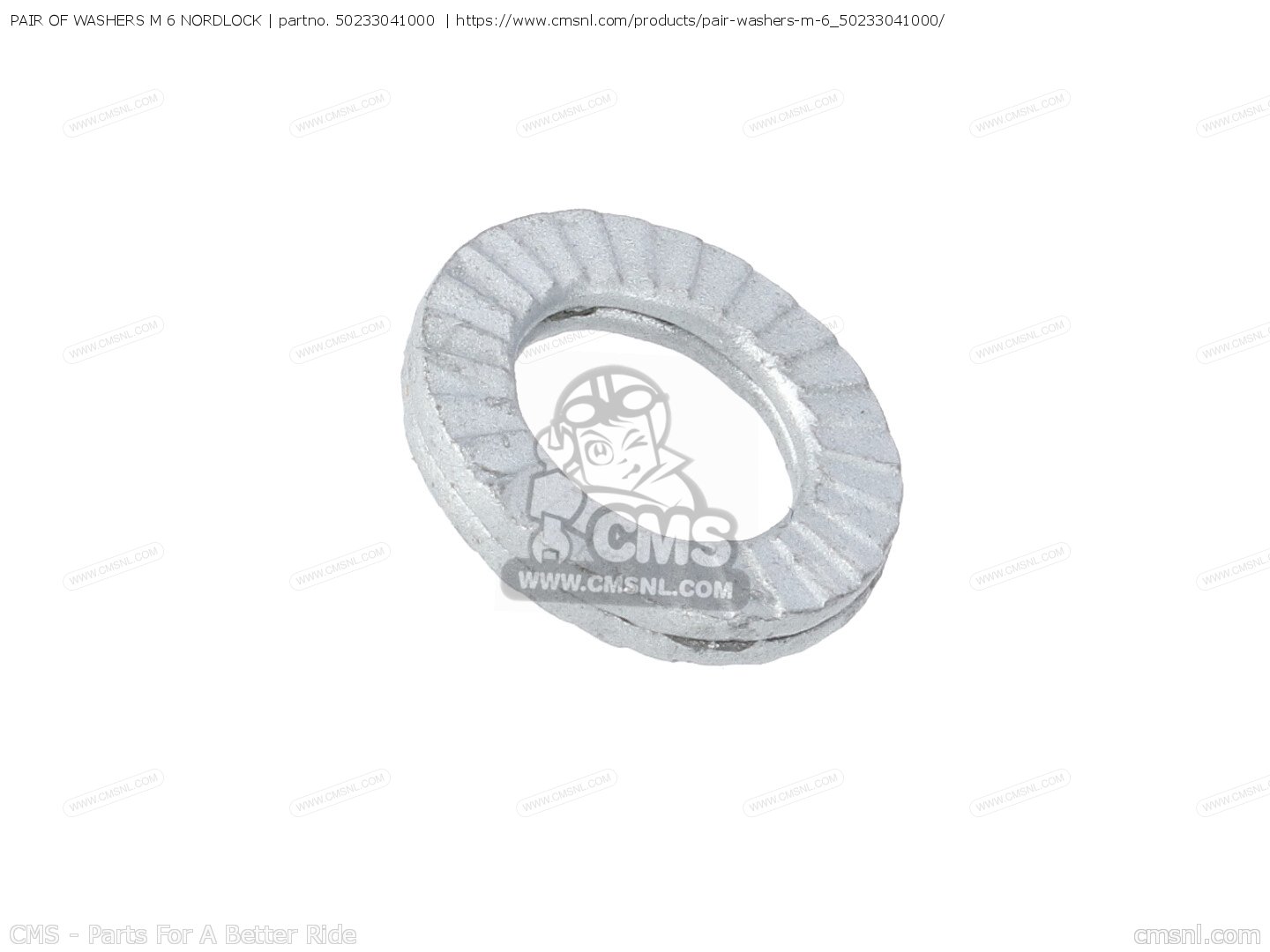 50233041000: Pair Of Washers M 6 Nordlock Ktm - buy the 50233041000 at ...