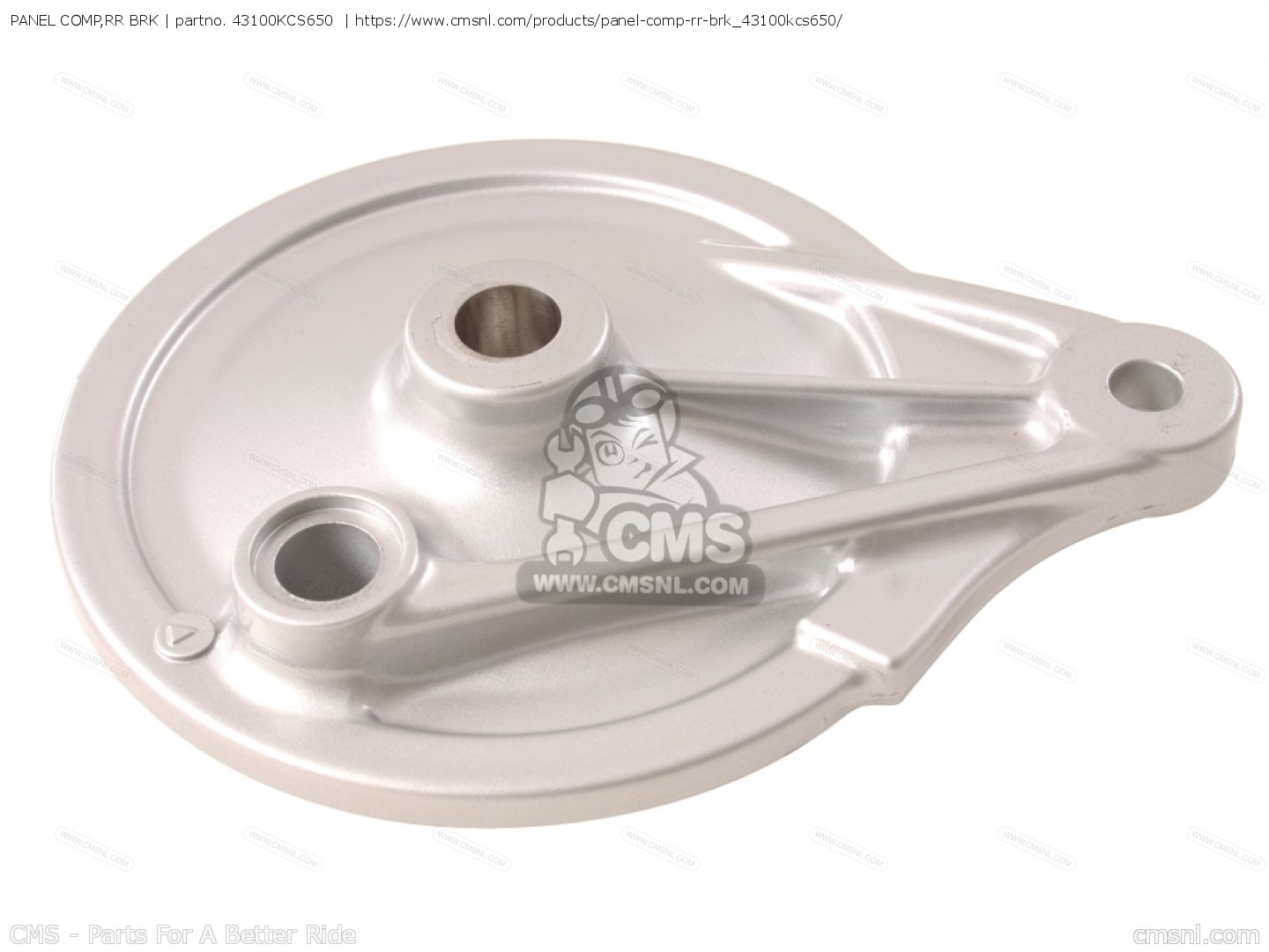 43100KCS650: PANEL COMP,RR BRK Honda - buy the 43100-KCS-650 at CMSNL