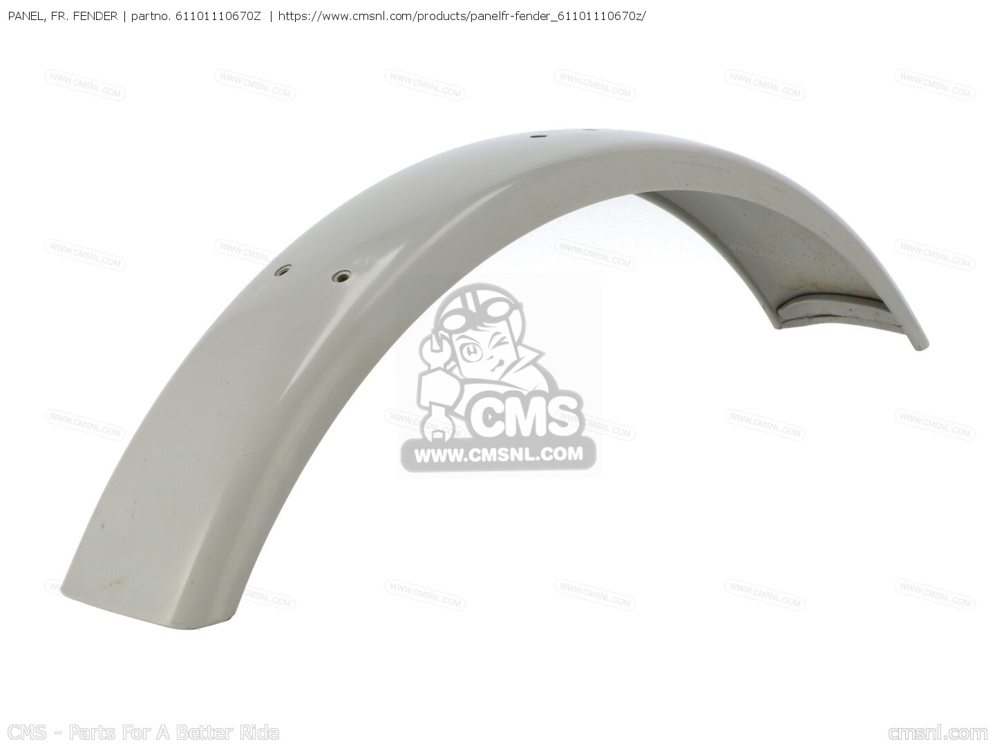 61101110670Z: PANEL, FR. FENDER Honda - buy the 61101-110-670Z at CMSNL