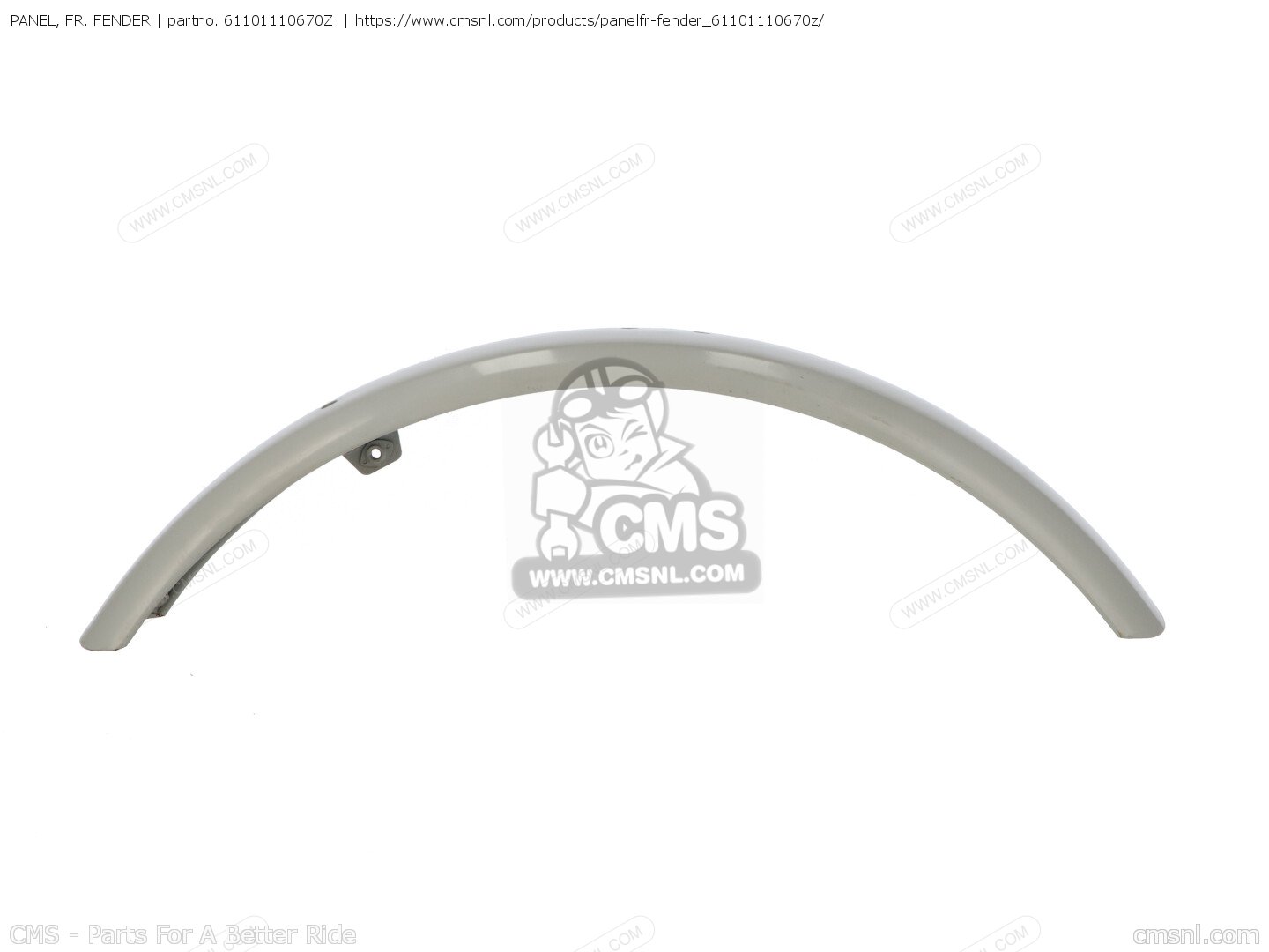 61101110670Z: PANEL, FR. FENDER Honda - buy the 61101-110-670Z at CMSNL