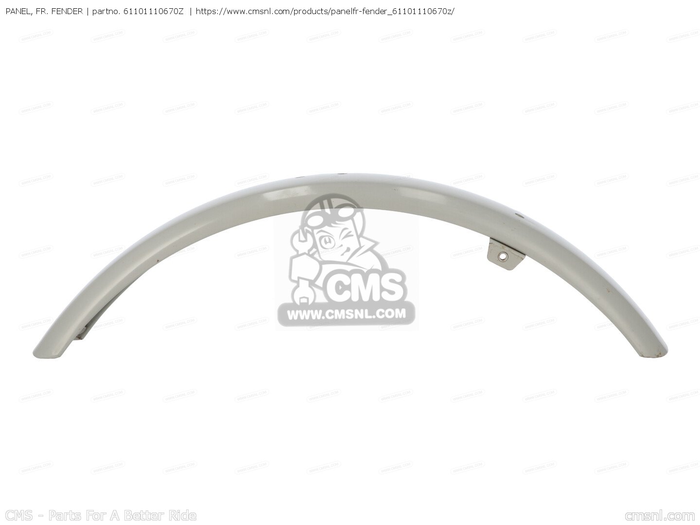 61101110670Z: Panel, Fr. Fender Honda - buy the 61101-110-670Z at CMSNL