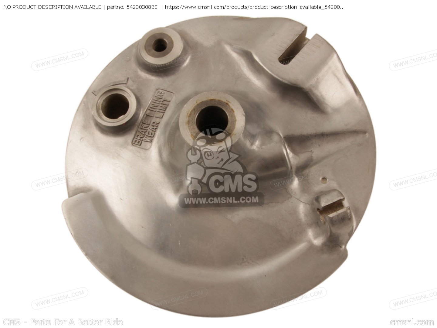 5420030830: PANEL,FRONT HUB Suzuki - buy the 54200-30830 at CMSNL