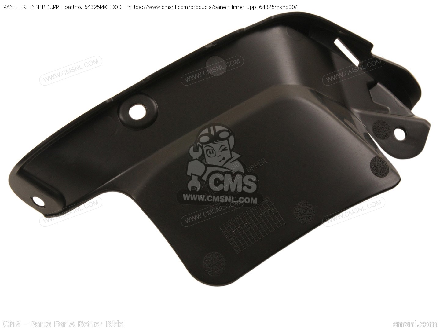 64325MKHD00: PANEL,R INNER UPP Honda - buy the 64325-MKH-D00 at CMSNL