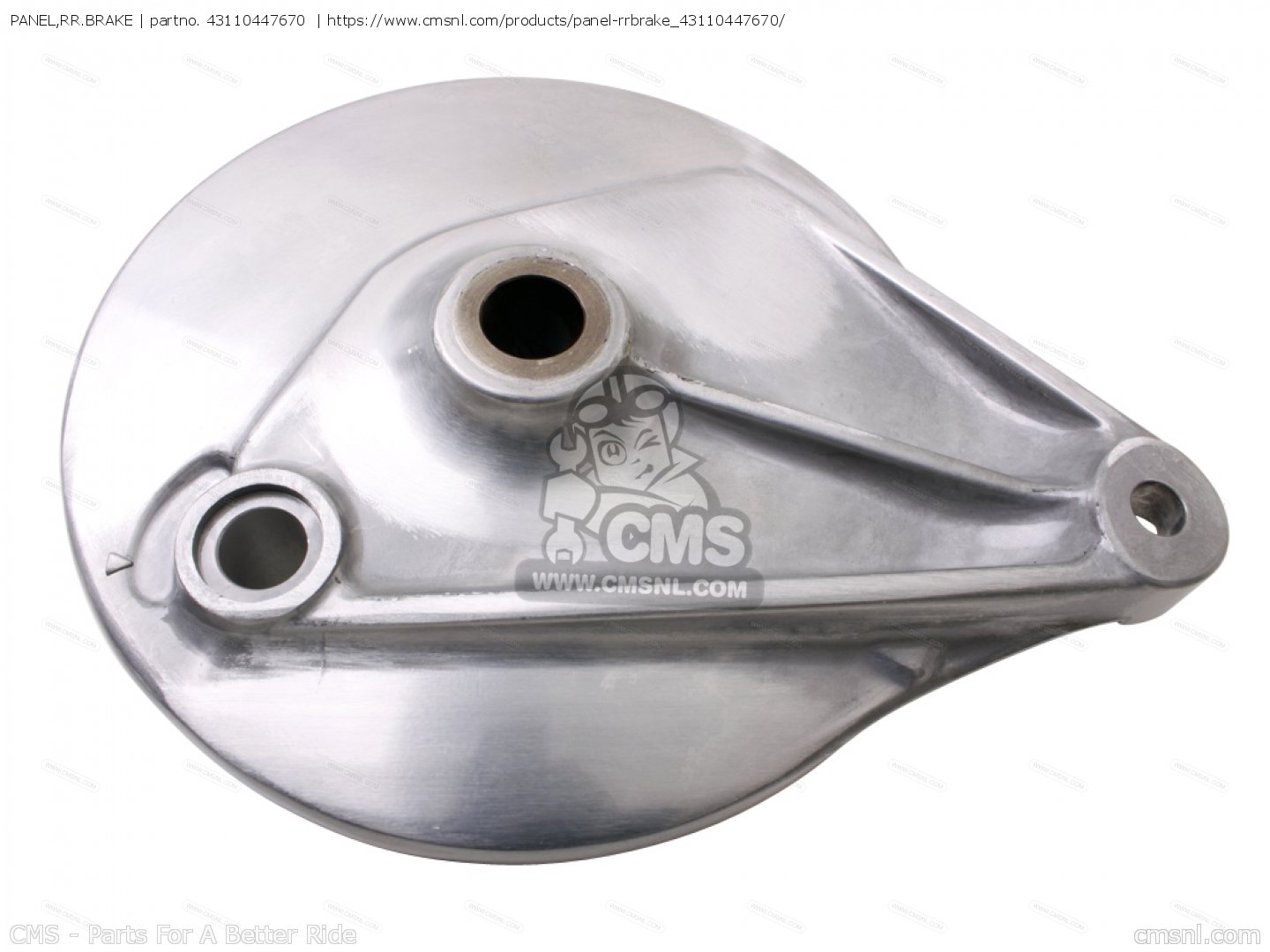 43110447670: PANEL,RR.BRAKE Honda - buy the 43110-447-670 at CMSNL