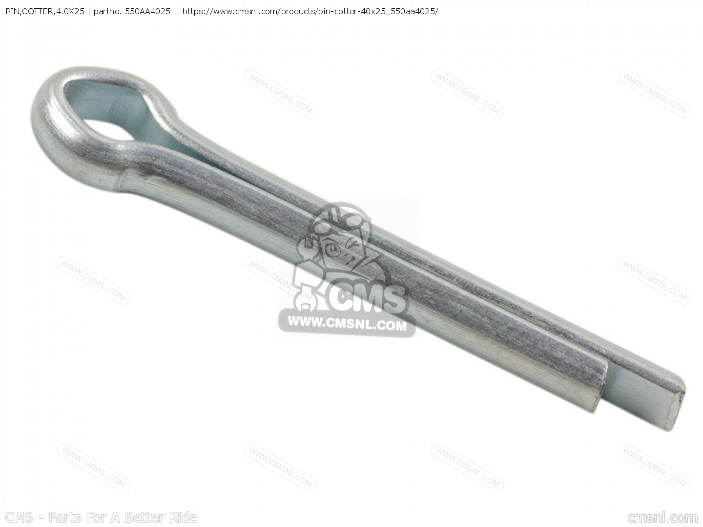 Pasador Pasador 4.0X25 para Kawasaki - pedido en CMSNL