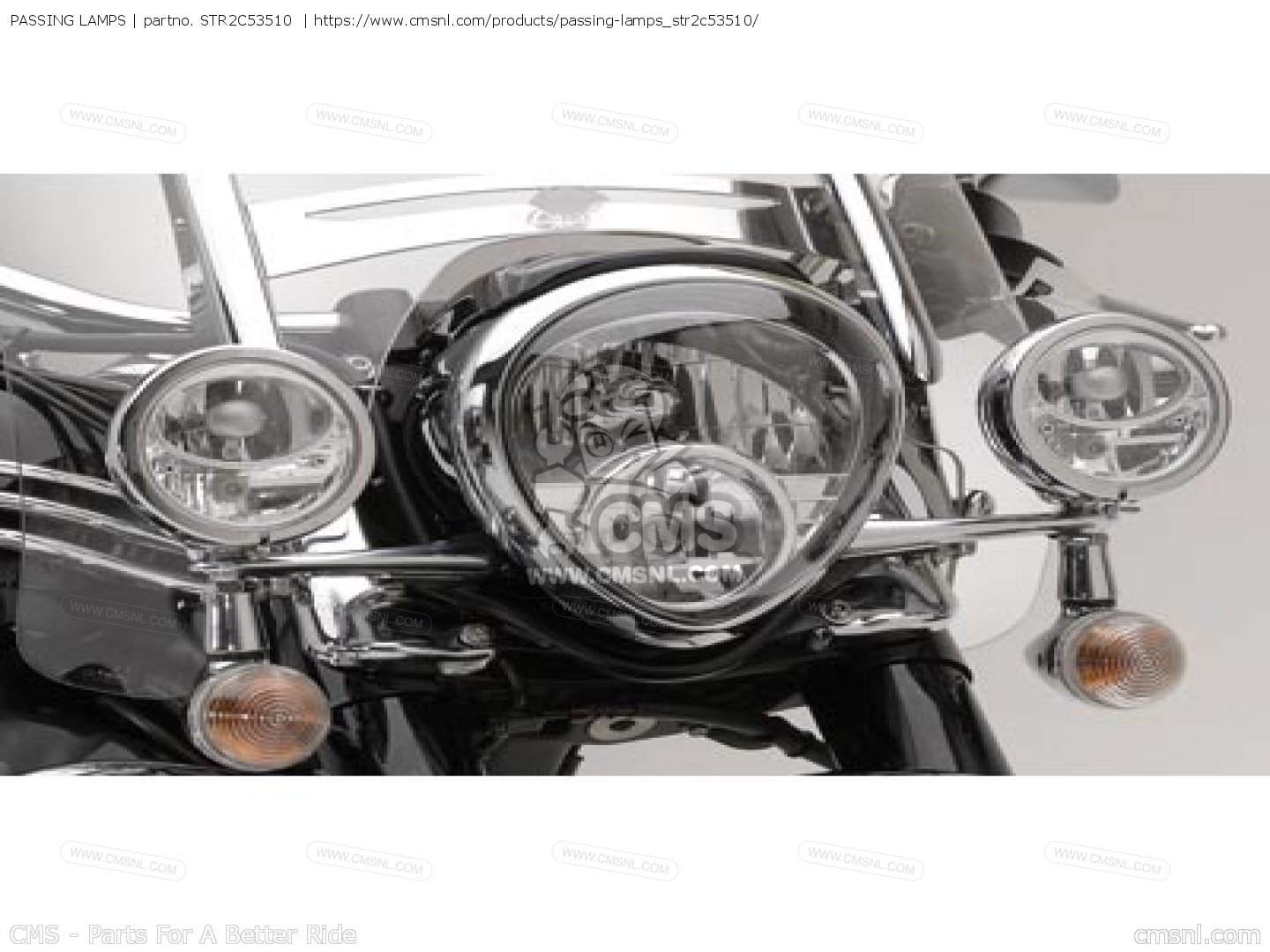STR2C53510: PASSING LAMPS Yamaha - buy the STR-2C535-10-00 at CMSNL