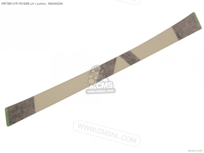 560680286: Pattern,fr Fender,lh Kawasaki - buy the 56068-0286 at CMSNL