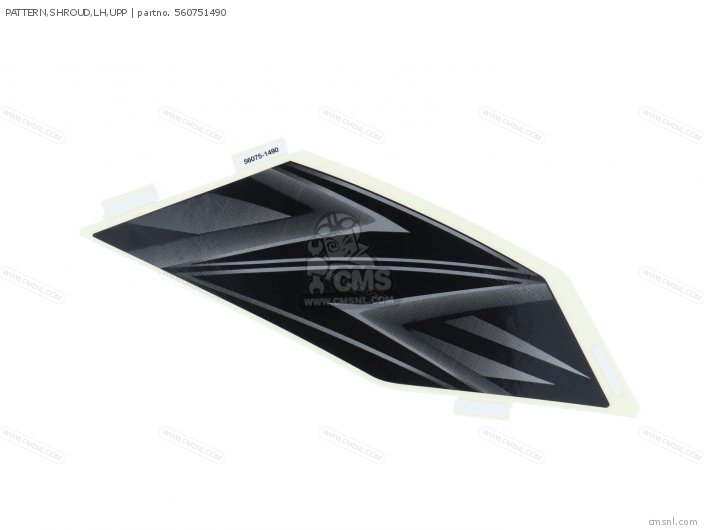 560751490: PATTERN,SHROUD,LH,UPP Kawasaki - buy the 56075-1490 at CMSNL