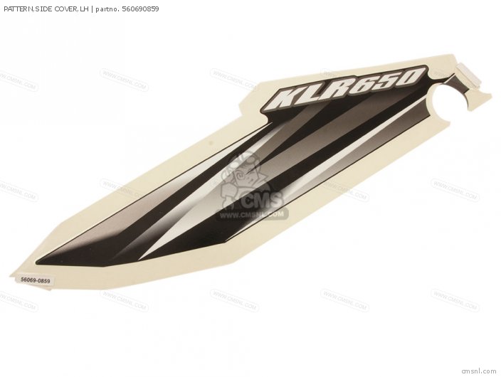 560690859: Pattern,side Cover,lh Kawasaki - buy the 56069-0859 at CMSNL