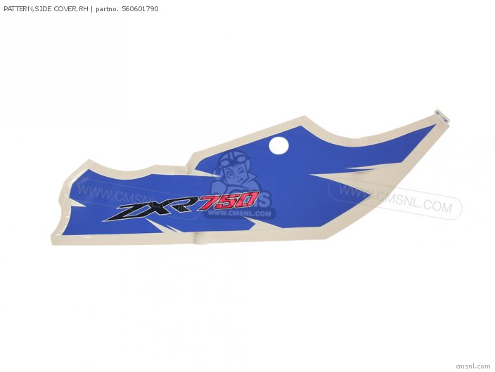 560601790: PATTERN,SIDE COVER,RH Kawasaki - buy the 56060-1790 at CMSNL