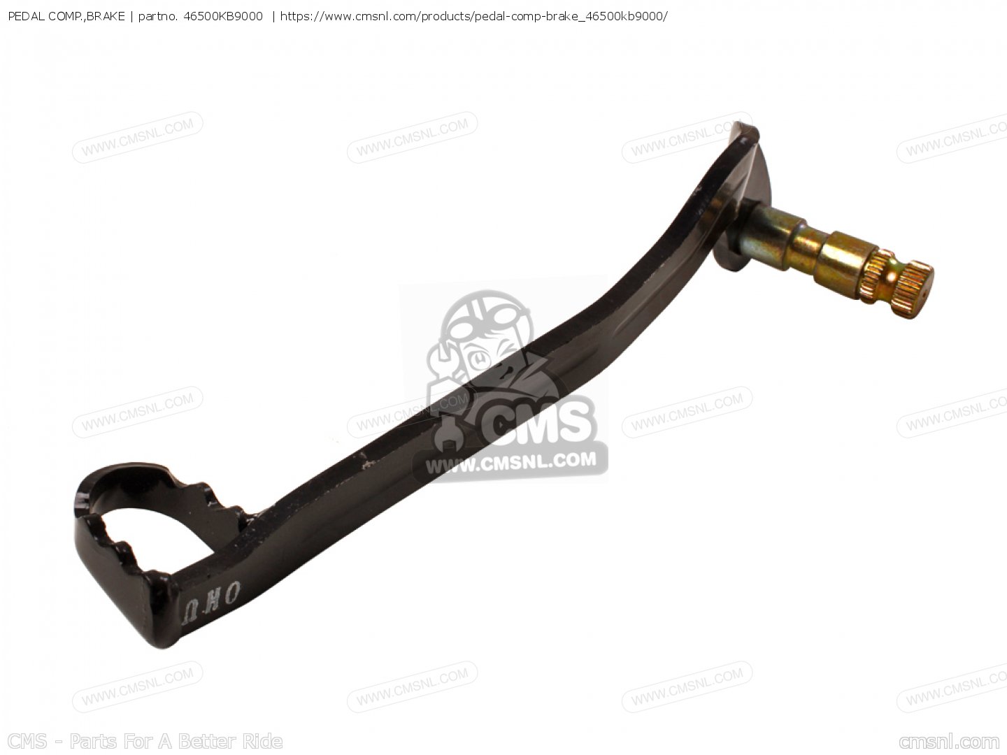 46500KB9000: Pedal Comp.,brake Honda - buy the 46500-KB9-000 at CMSNL