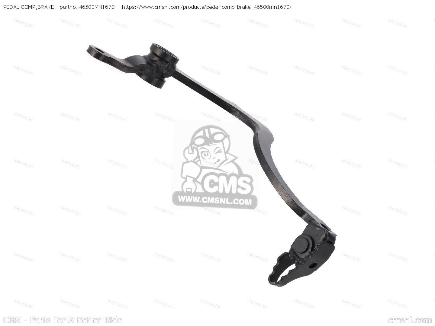 PEDAL COMP.,BRAKE for XR600R 1988 (J) AUSTRALIA - order at CMSNL