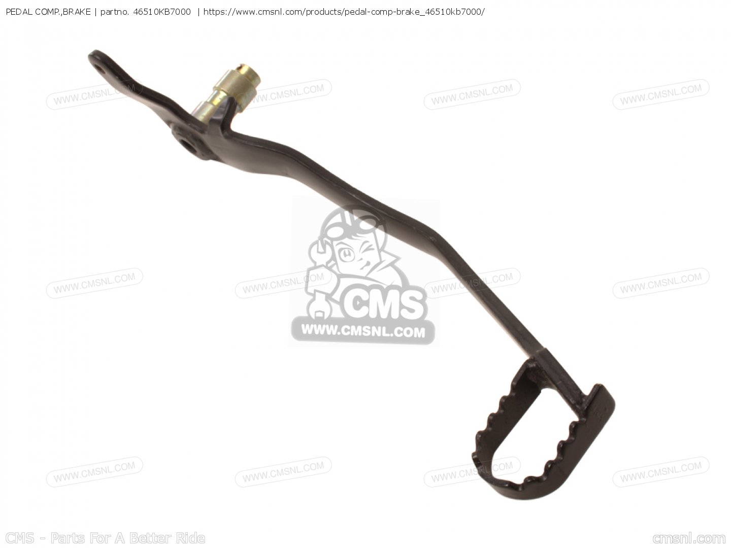 46510KB7000: Pedal Comp.,brake Honda - buy the 46510-KB7-000 at CMSNL