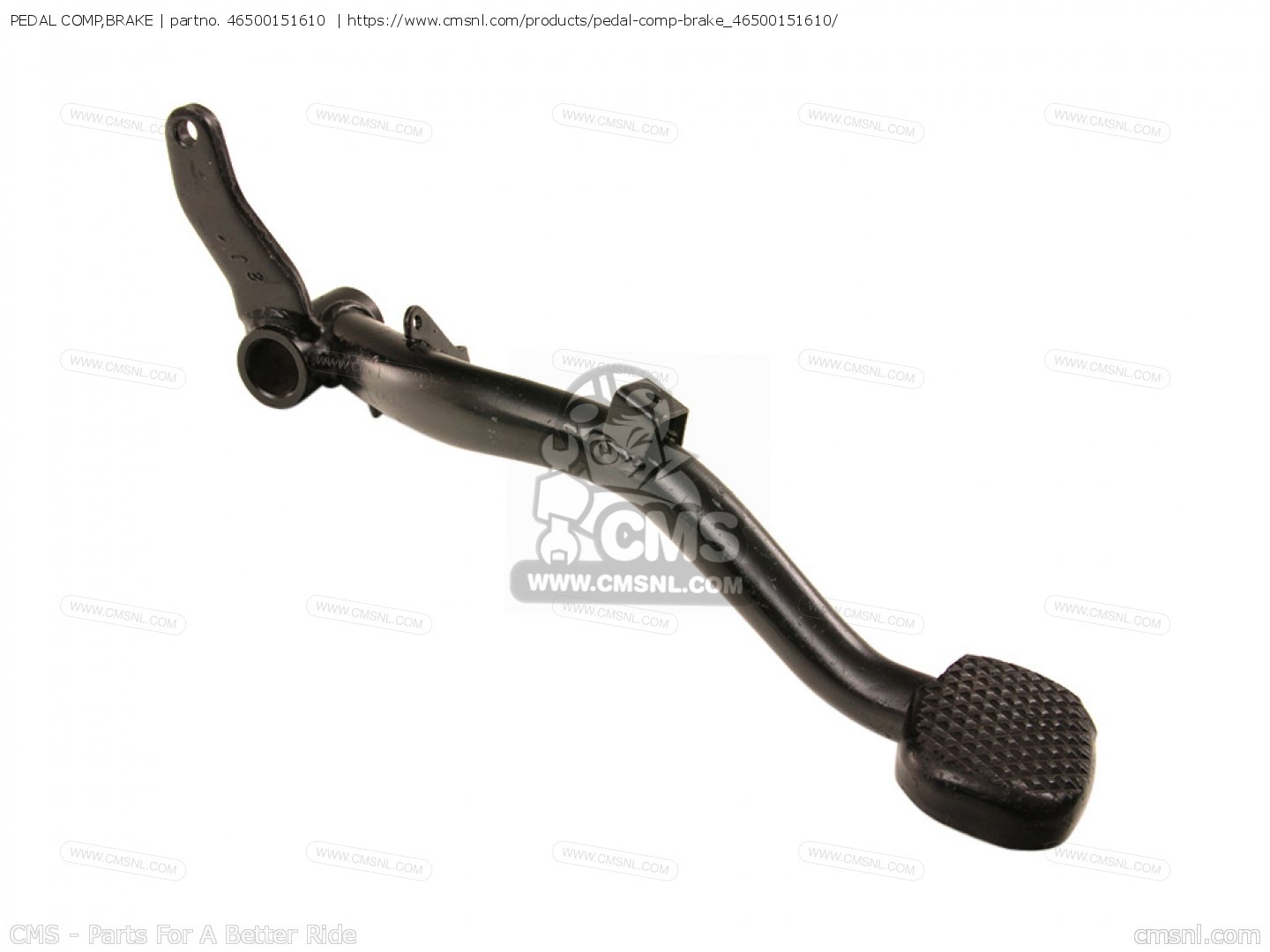 46500151610: PEDAL COMP,BRAKE Honda - buy the 46500-151-610 at CMSNL
