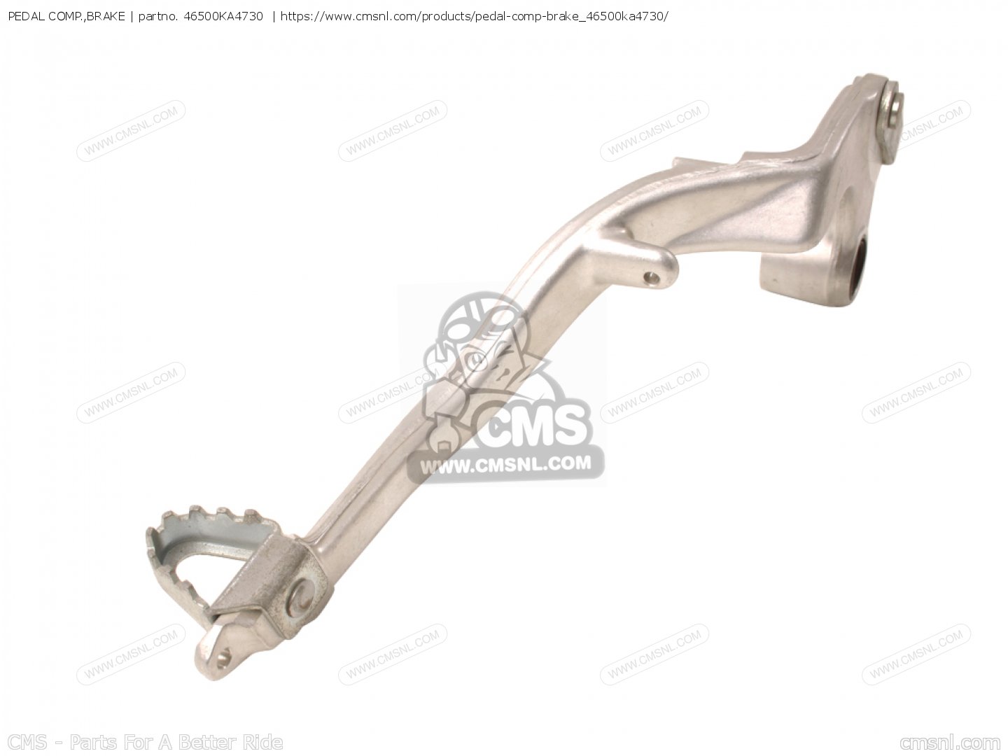 46500KA4730: PEDAL COMP.,BRAKE Honda - buy the 46500-KA4-730 at CMSNL