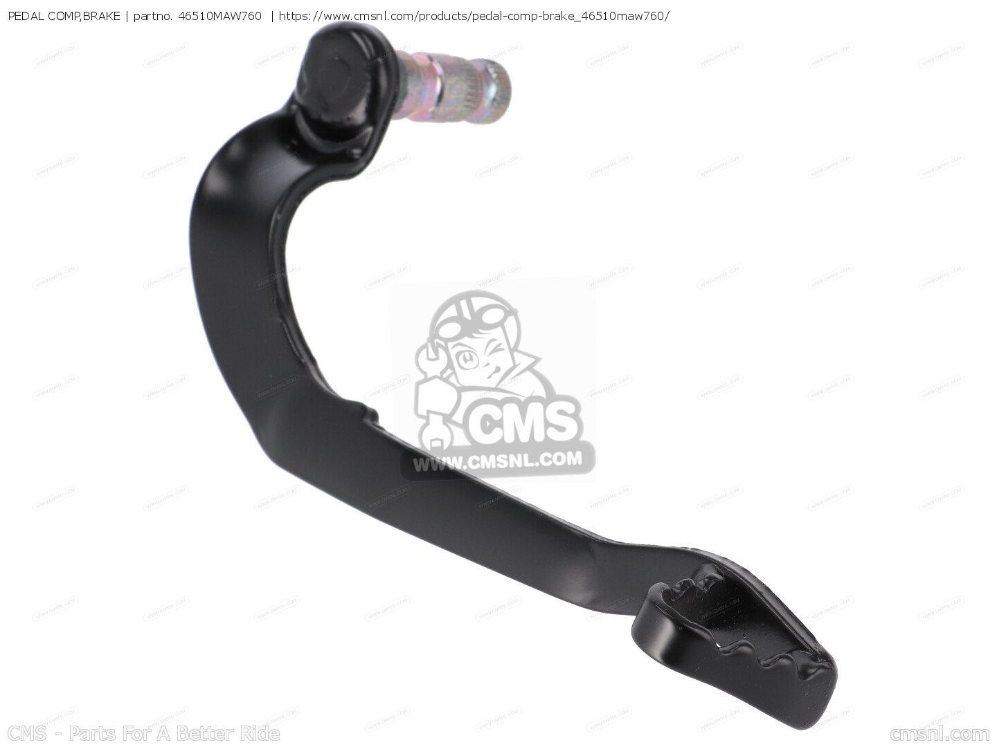 46510MAW760: Pedal Comp,brake Honda - buy the 46510-MAW-760 at CMSNL