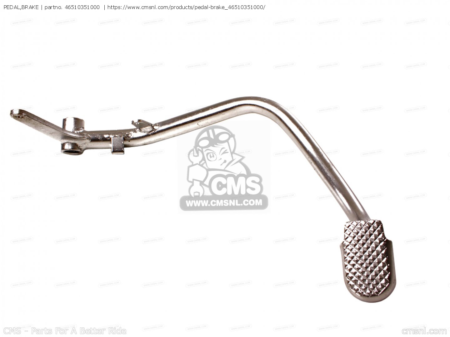 46510351000: PEDAL,BRAKE Honda - buy the 46510-351-000 at CMSNL
