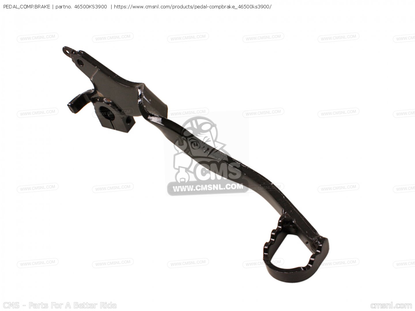 46500KS3900: Pedal,comp.brake Honda - buy the 46500-KS3-900 at CMSNL