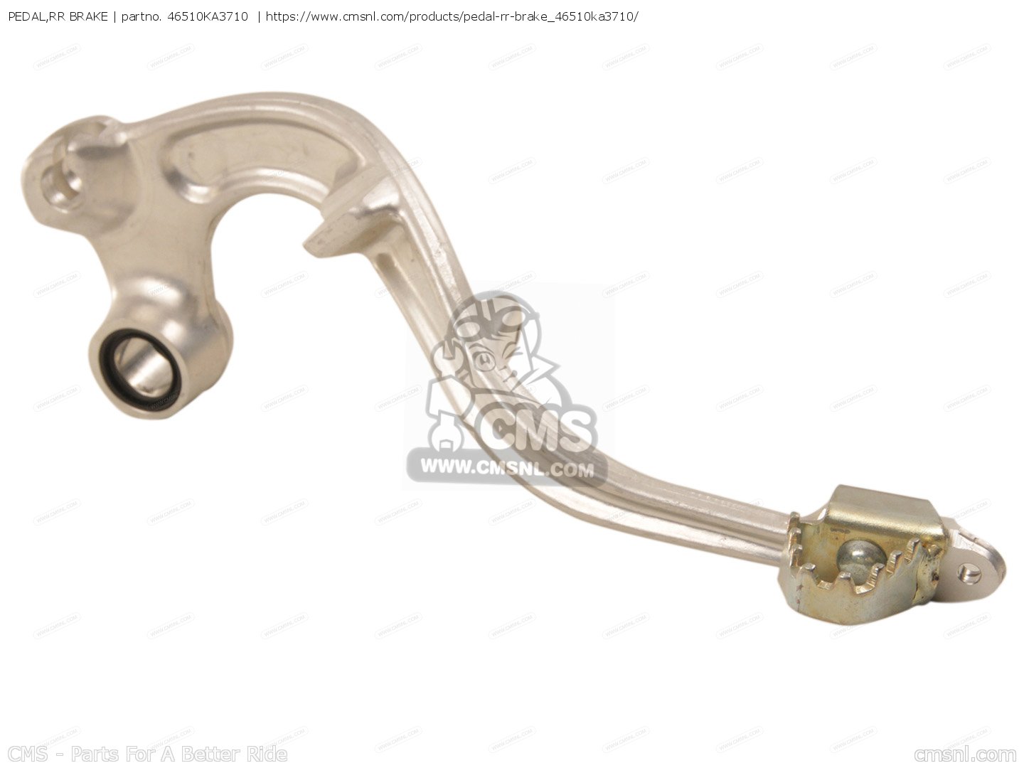 46510KA3710: PEDAL,RR BRAKE Honda - buy the 46510-KA3-710 at CMSNL