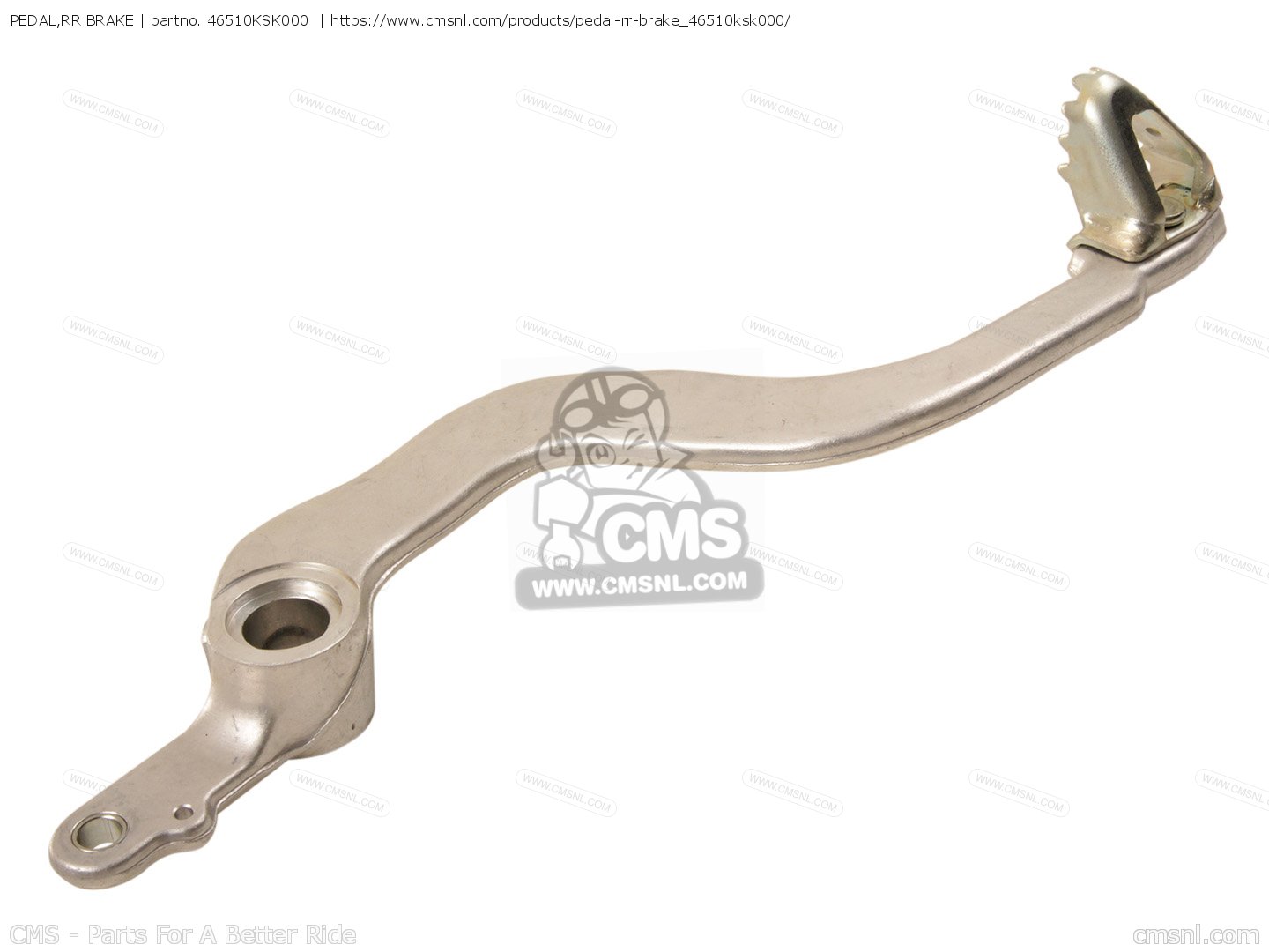 46510KSK000: PEDAL,RR BRAKE Honda - buy the 46510-KSK-000 at CMSNL