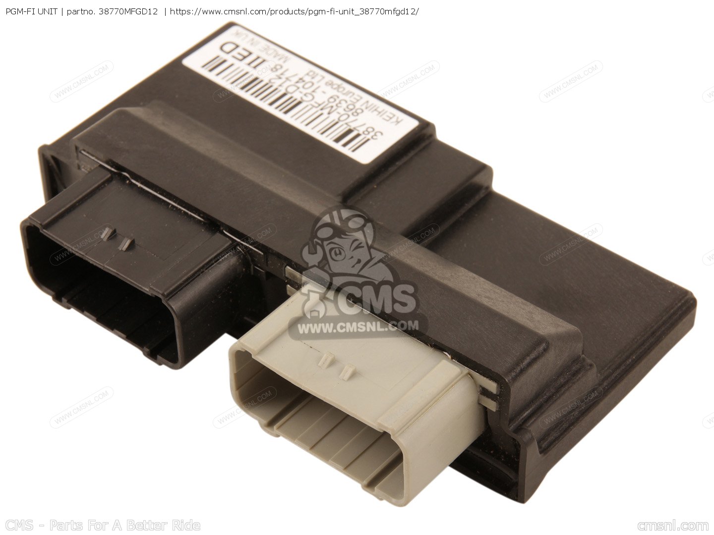 38770MFGD12: PGM-FI UNIT Honda - buy the 38770-MFG-D12 at CMSNL