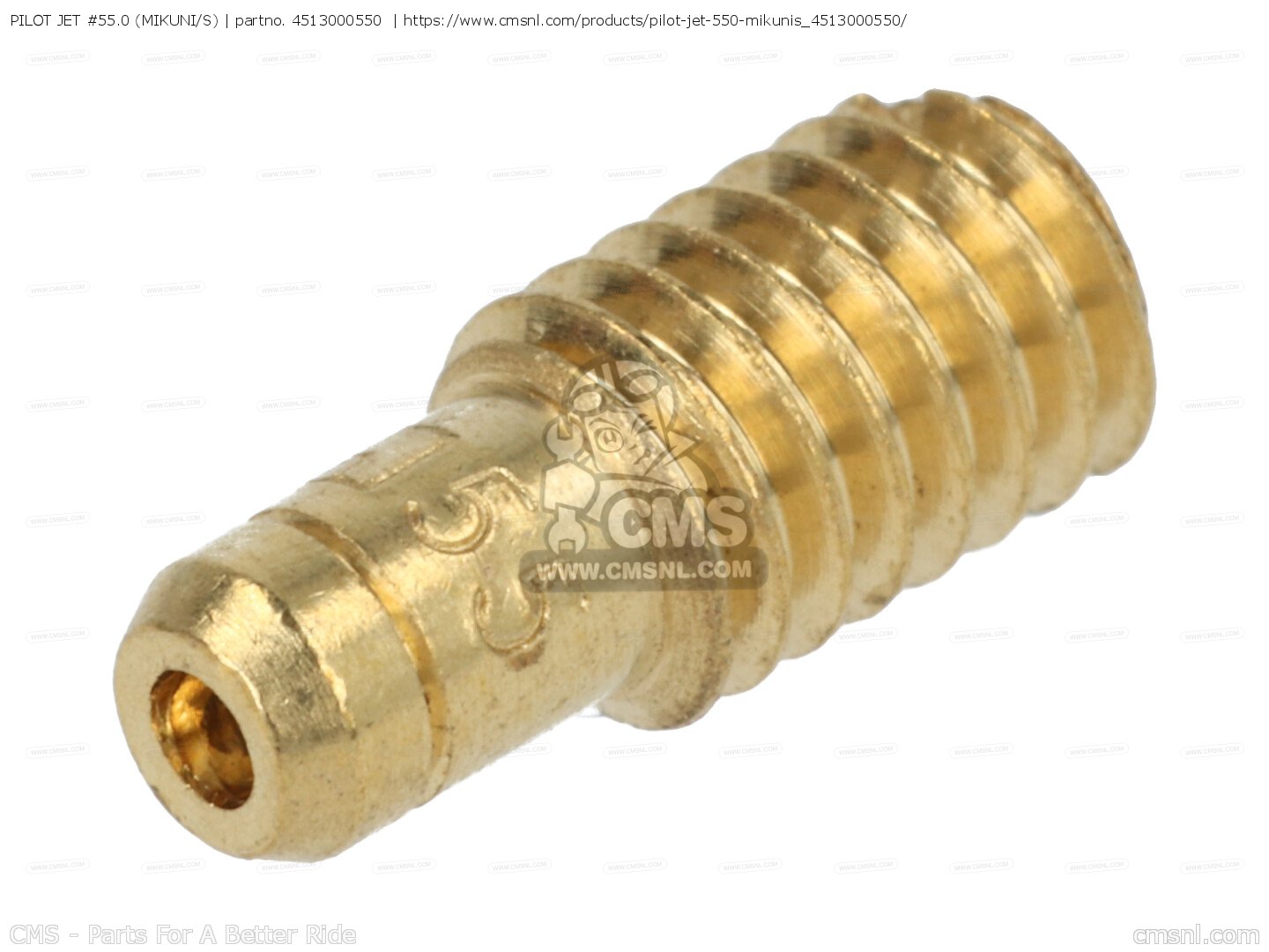 4513000550: PILOT JET #55.0 (MIKUNI/S) Kitaco - buy the 451-3000550 at ...