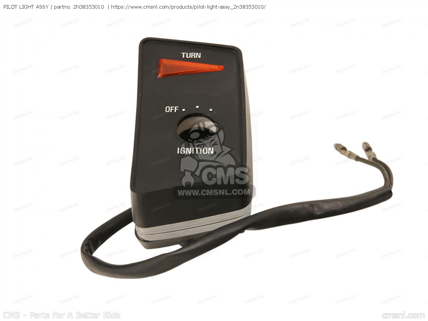 2N38353010: PILOT LIGHT ASSY Yamaha - buy the 2N3-83530-10-00 at CMSNL