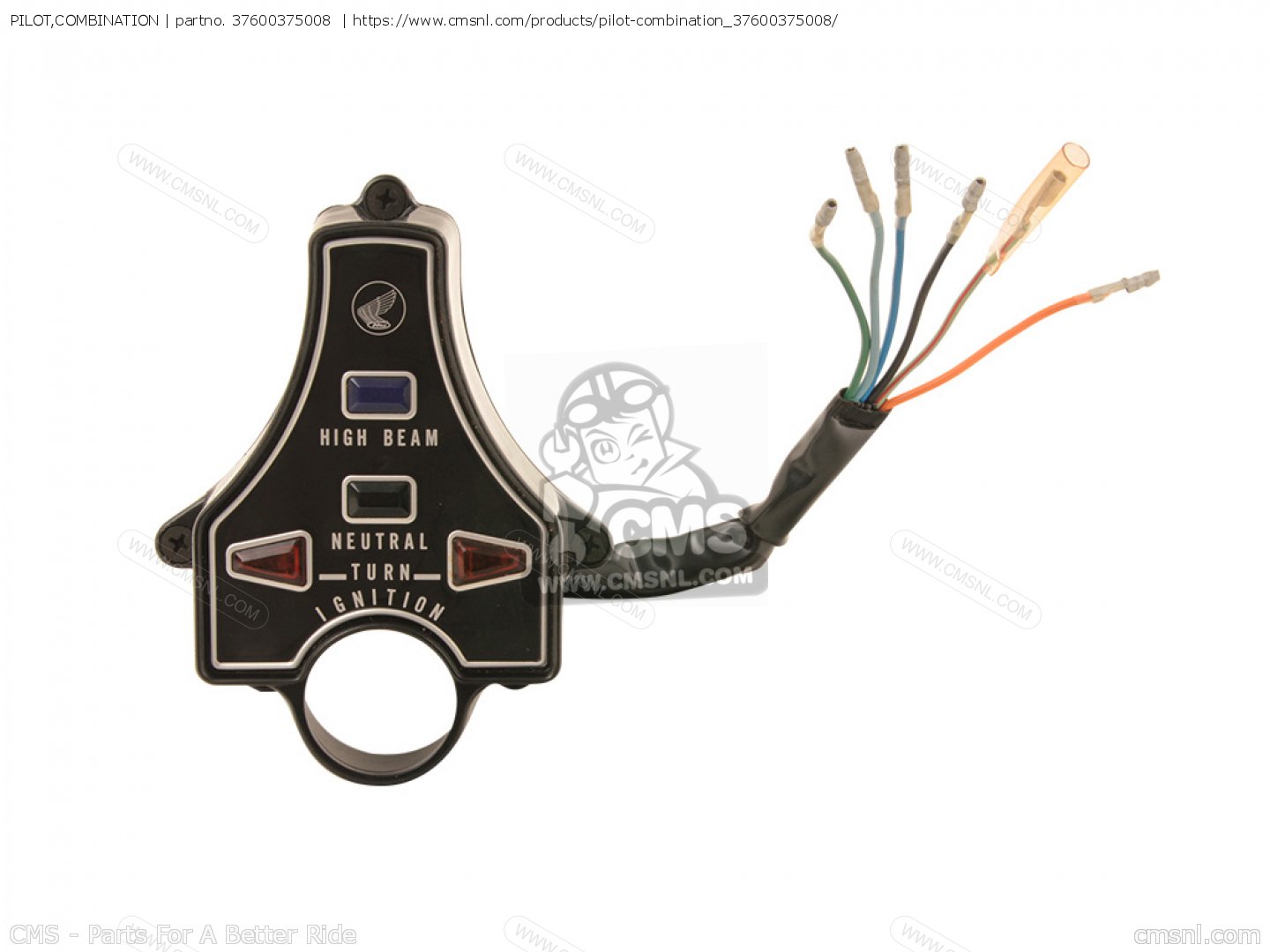 37600375008: PILOT,COMBINATION Honda - buy the 37600-375-008 at CMSNL