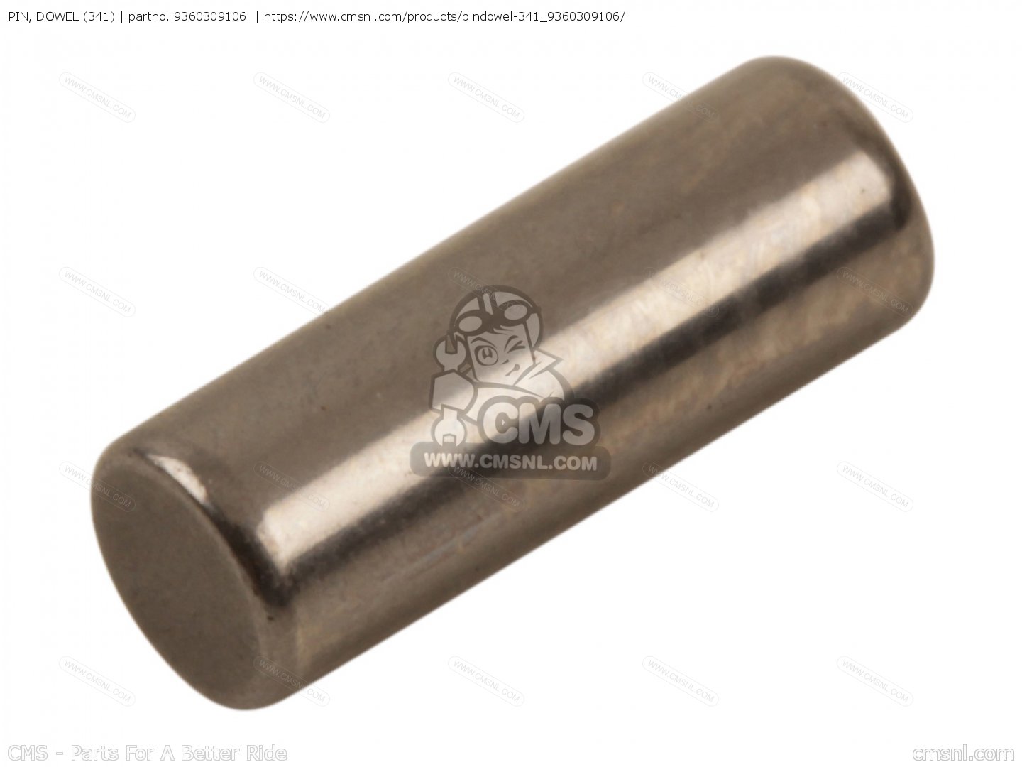 PIN, DOWEL (341) for Yamaha - order at CMSNL